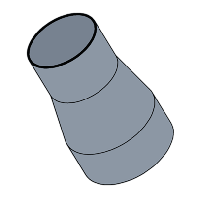 3-1/2" X 3" FABRICATED PVC SWEDGE REDUCER COUPLING - Centaur Installation