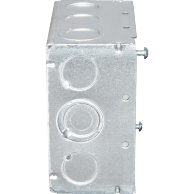 4" SQUARE DEEP BOX, 2-1/8 DEEP, M. K.O. - Centaur Installation
