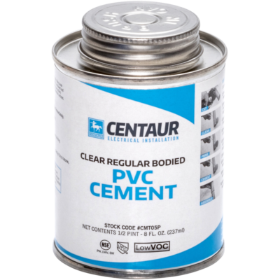 CMT05P 1/2 PINT PVC CEMENT - Centaur Installation