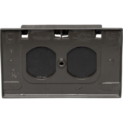 1 GANG WEATHERPROOF HORIZONTAL DOUBLE DOOR DUPLEX RECEPTACLE COVER ...